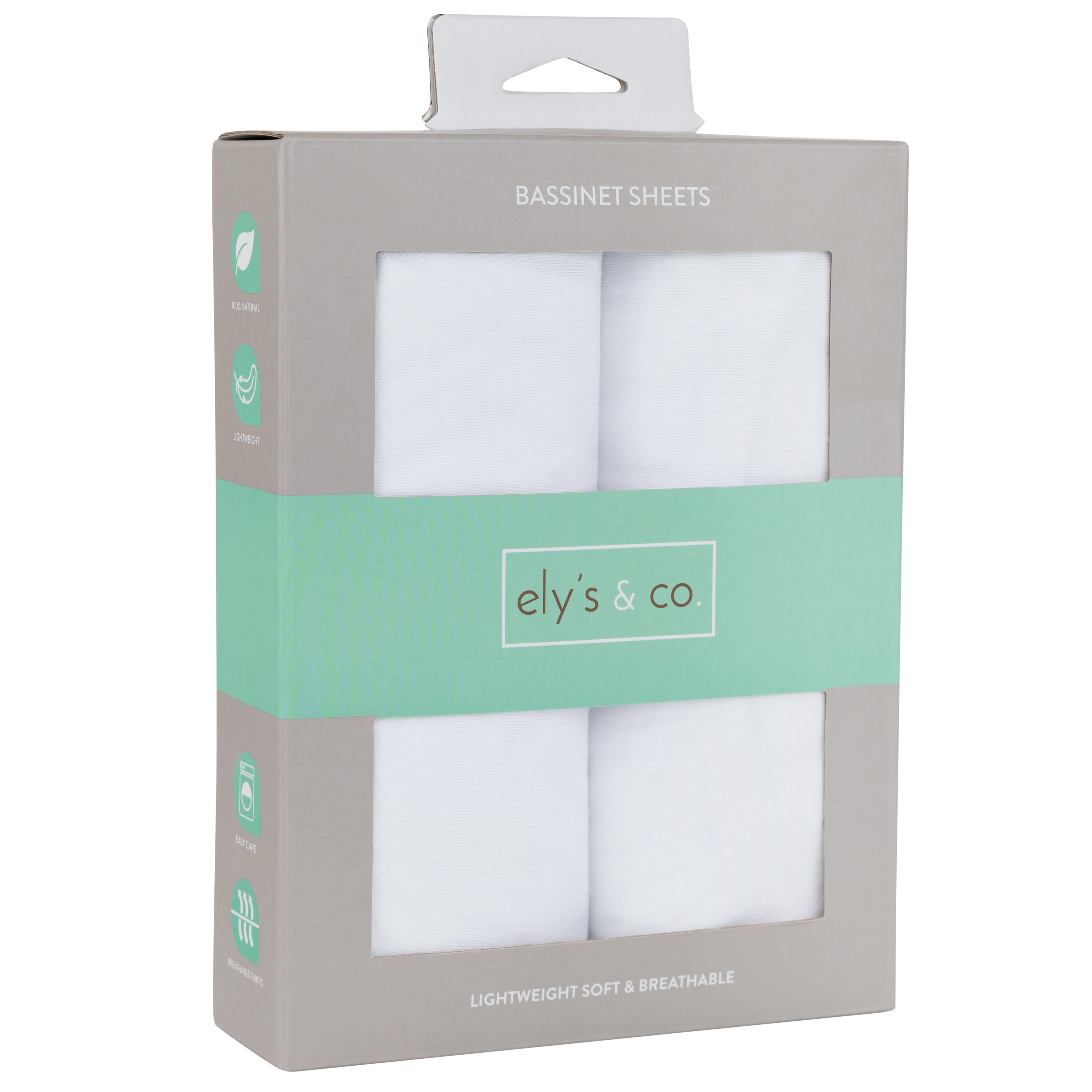 Ely's & Co. Two Pack Bassinet Sheets - White – Infantinibaby