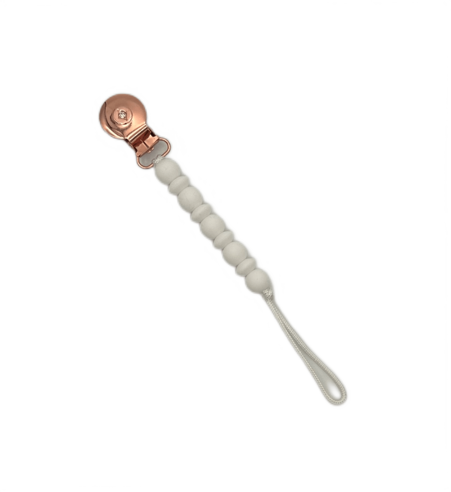 Crystal Dreams Basic Silicone Pacifier Clip - White – Infantinibaby